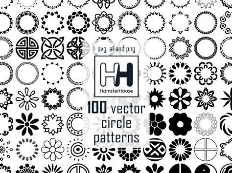 100 Vector Circle Patterns Graphic By Hamsterhouse · Creative Fabrica