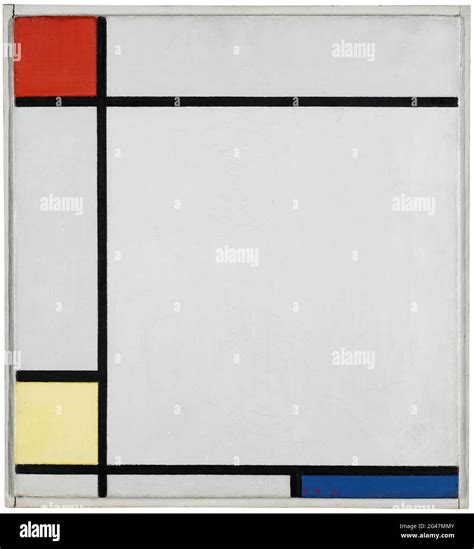 Piet Mondrian Composición con Rojo Amarillo y Azul Fotografía de