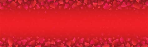 빨간 발렌타인 데이 하트가 있는 배너 발렌타인 인사말 배경 수평 휴일 배경 헤더 포스터 카드 웹 사이트 벡터 그림 2월에 대한 스톡 벡터 아트 및 기타 이미지 Istock