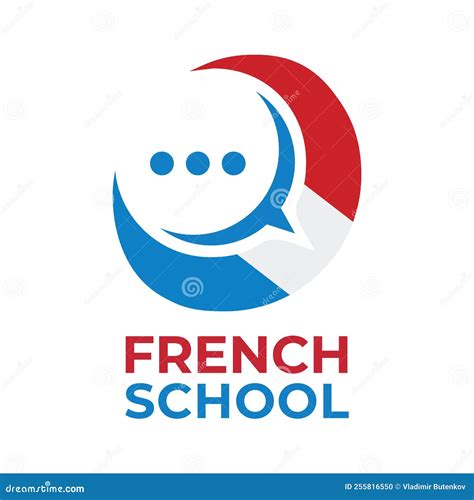 Vector Logo Of The French Language School Stock Vector Illustration