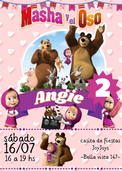 Topper Para Torta Masha Y El Oso Lupon Gov Ph
