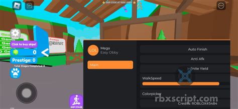 Mega Easy Obby Auto Finish Auto Farm Anti Afk Scripts