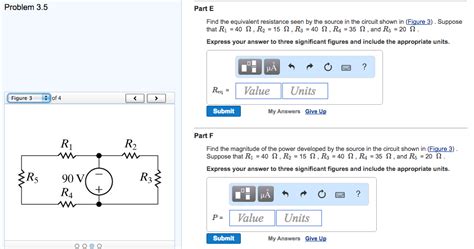 Solved Problem 3 5 Part E Find The Equivalent Resistance