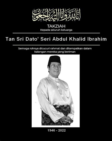 Dewan Rakyat Rakam Takziah Kepada Keluarga Allahyarham Tan Sri Khalid