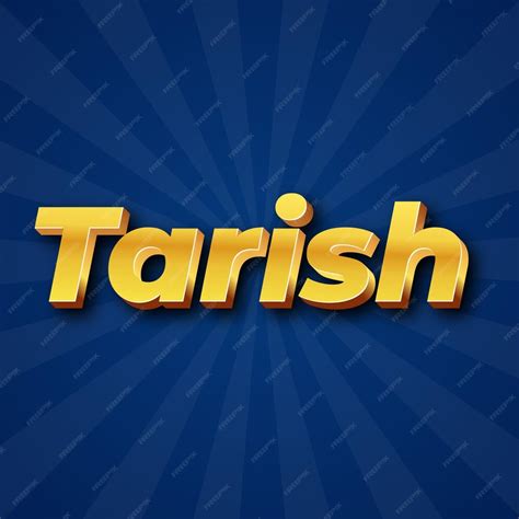 Premium Photo Tarish Text Effect Gold  Attractive Background Card