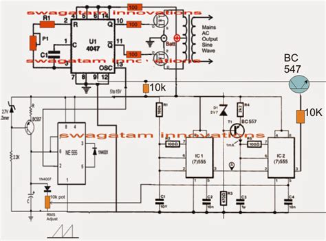 Pure Sine Wave Inverter Circuit Using IC