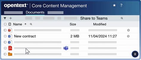 Intelligent Cloud Content Management Opentext Core Content