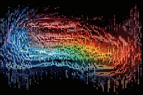 Abstract Binary Code Border For Software Engineers Premium Ai
