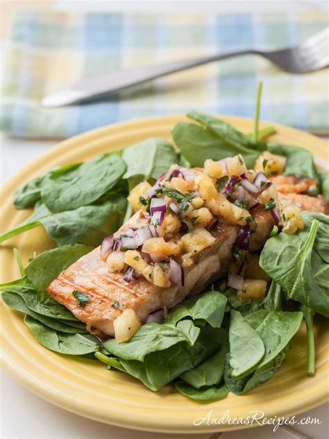 Grilled Salmon Recipe With Fresh Pineapple Salsa Andrea Meyers