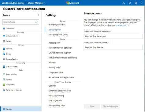Mengelola Kluster Azure Stack Hci Windows Admin Center Azure Stack