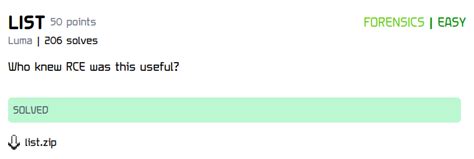 LIST Fxoverflow