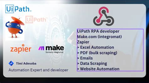 setup uipath rpa make com integromat zapier webhook and api
