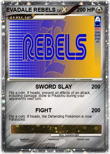 Pokémon Evadale Rebels Sword Slay My Pokemon Card
