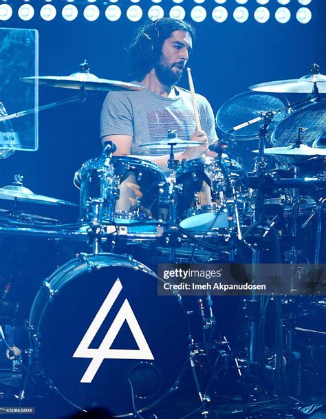 Musician Rob Bourdon Of Linkin Park Performs Onstage During Clear