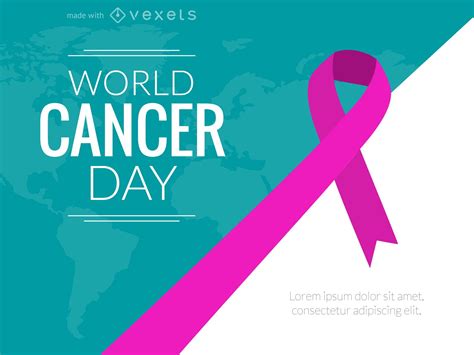Vectores Gráficos de dia mundial del cancer para descargar