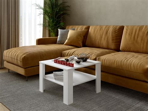 ᐉ Журнальний столик з полицею Білий Ms311 • Краща ціна в Києві Україні • Купити в Епіцентр