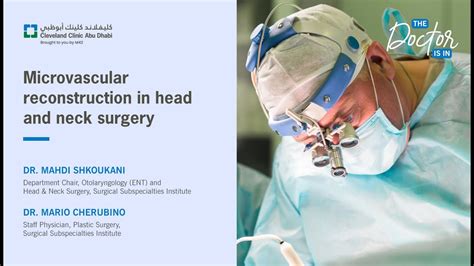 Microvascular Reconstruction In Head And Neck Surgery Youtube