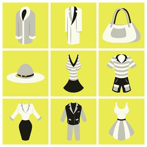 어셈블리 플랫 아이콘 패션 의류 벡터 Eps Ai Uidownload