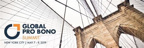 Global Pro Bono Summit 2019 SAVE THE DATE Global Pro Bono Network