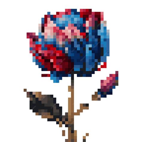 Premium Vector Tulip Pixel Art