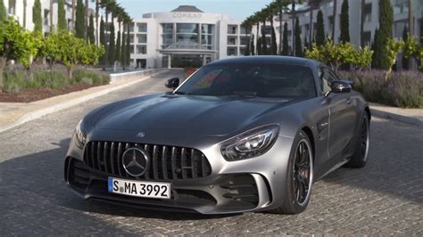 NEW Mercedes AMG GT R 2017 Designo Selenite Grey Magno Exterior And In