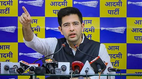 bjp and amit shah lying aap defends raghav chadha on forgery row in