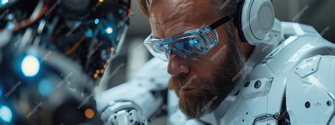 Machine Learning In Robotics Engineer Programming Humanoid Robot