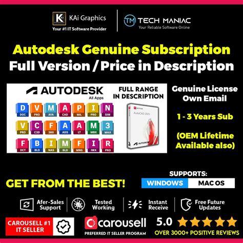 ⭐ 100 Genuine Autodesk Full Suite Autocad 3d Max Maya Revit Inventor Pro