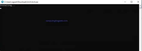 How To Run Arch Linux On Windows WSL ComputingForGeeks