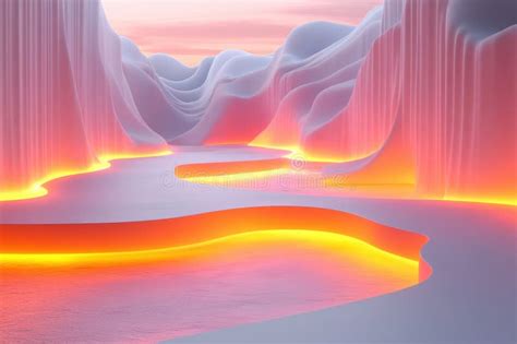 Soft Gradients With Smooth 3d Transitions Blending Depth And Curvature Into Vibrant Glowing