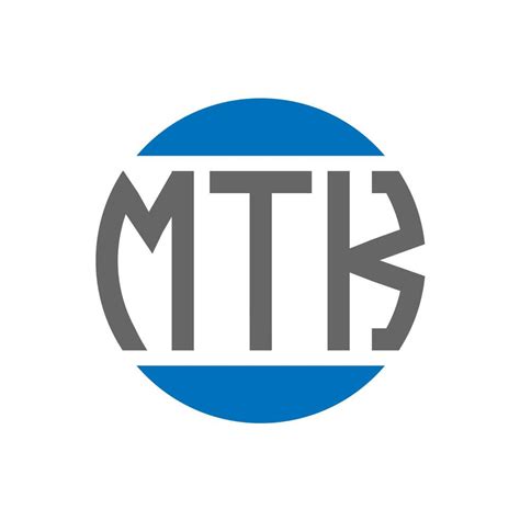 Mtk Letter Logo Design On White Background Mtk Creative Initials