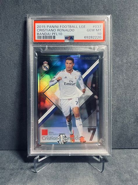 2015 Bandai Panini Football League Cristiano Ronaldo Psa 10 Kaufen