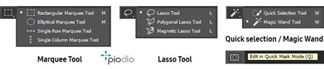 Marquee Lasso Quick Selection Magic Wand Tool Photoshop Piodio Piodio