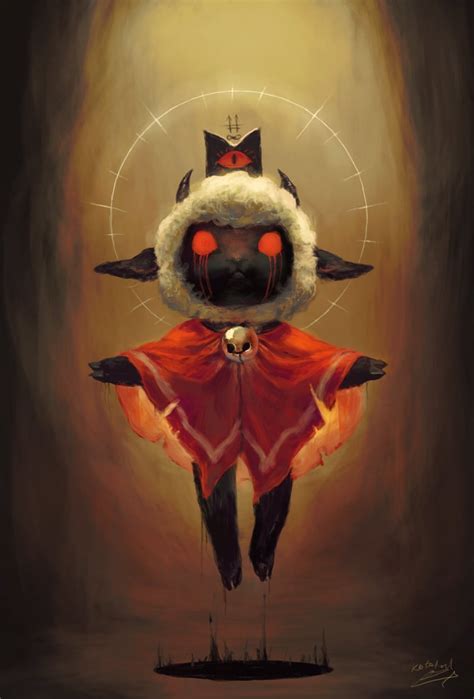 The Lamb And Red Crown Cult Of The Lamb Drawn By Koto Inari Danbooru