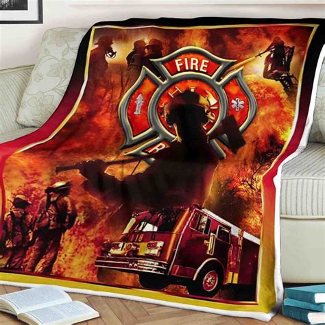 Firefighter Blankets Etsy Uk