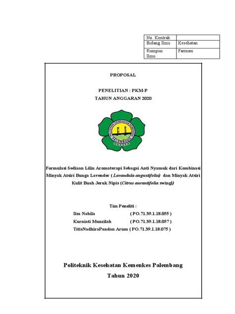 Lilin Aromaterapi Kombinas Minyak Atsiri Bunga Lavender Dan Minyak Jeruk Nipis Sebagai Anti