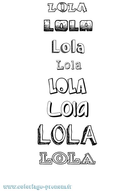 Coloriage Du Prénom Lola à Imprimer Ou Télécharger Facilement