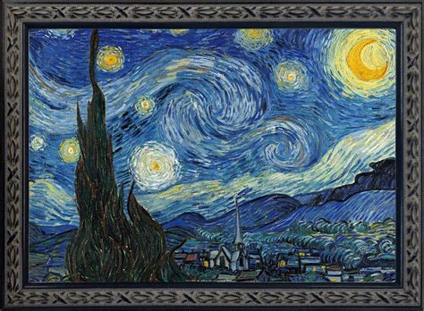 トライエックス 星月夜ゴッホ ブラックフレーム 世界の名画 アートポスター ポスター Txa 010b