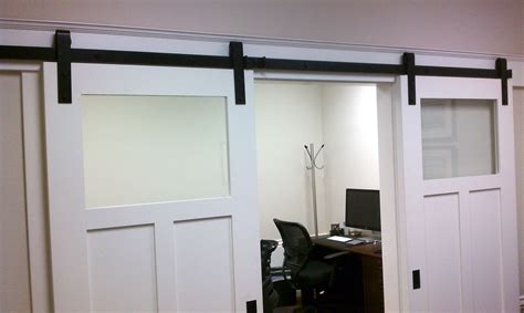 Barn Door With Frosted Glass Window Glass Door Ideas