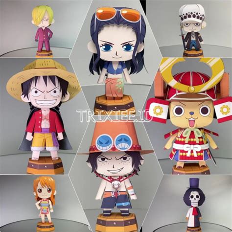 Jual 🛑diy Papercraft Anime Onepiece Wano Action Figure Model Jcube