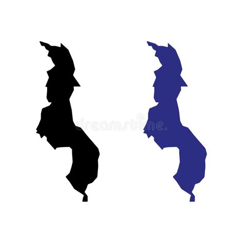 Mapa de malawi ilustración del vector Ilustración de correspondencia