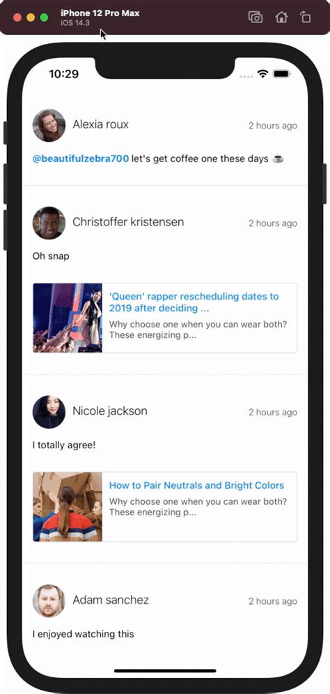 create a timeline feed with expo activity feed for your react native