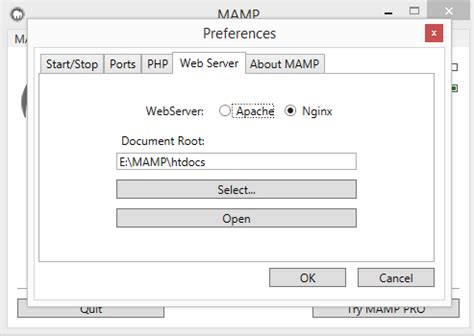 Localhost Nginx Server Won T Start In MAMP On Pc Stack Overflow