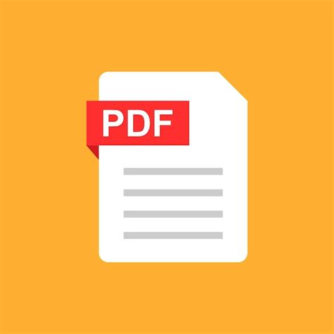 Ikona notatki dokumentu PDF w stylu płaski Ilustracja wektorowa arkusza papieru na na białym tle