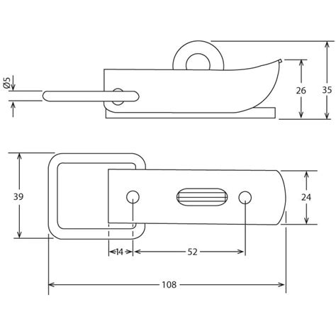 Toggle Latch Zinc White Venture Products