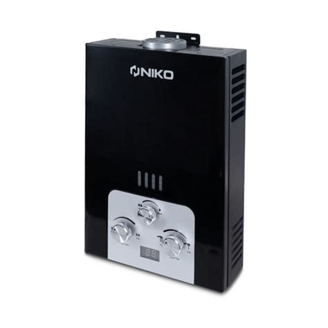 Jual Water Heater Gas Niko Hitam LED Liter ONSEN OS BL OS BL Kota Malang Raja Sakti