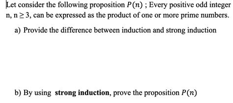 solved let consider the following proposition p n every