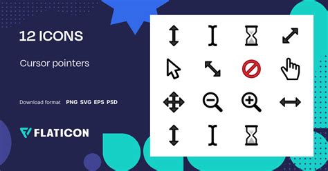 Pack De Iconos Cursor Pointers Others 12 Iconos Svg