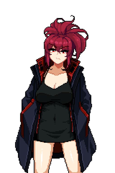 Pixel Portrait Red Haired Prostitute By Maidrobofactory