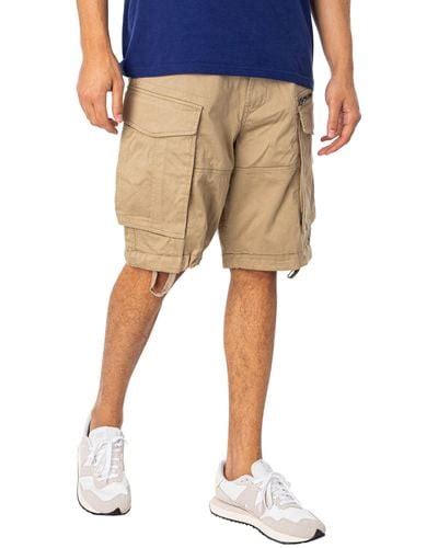 Natural G Star RAW Shorts For Men Lyst
